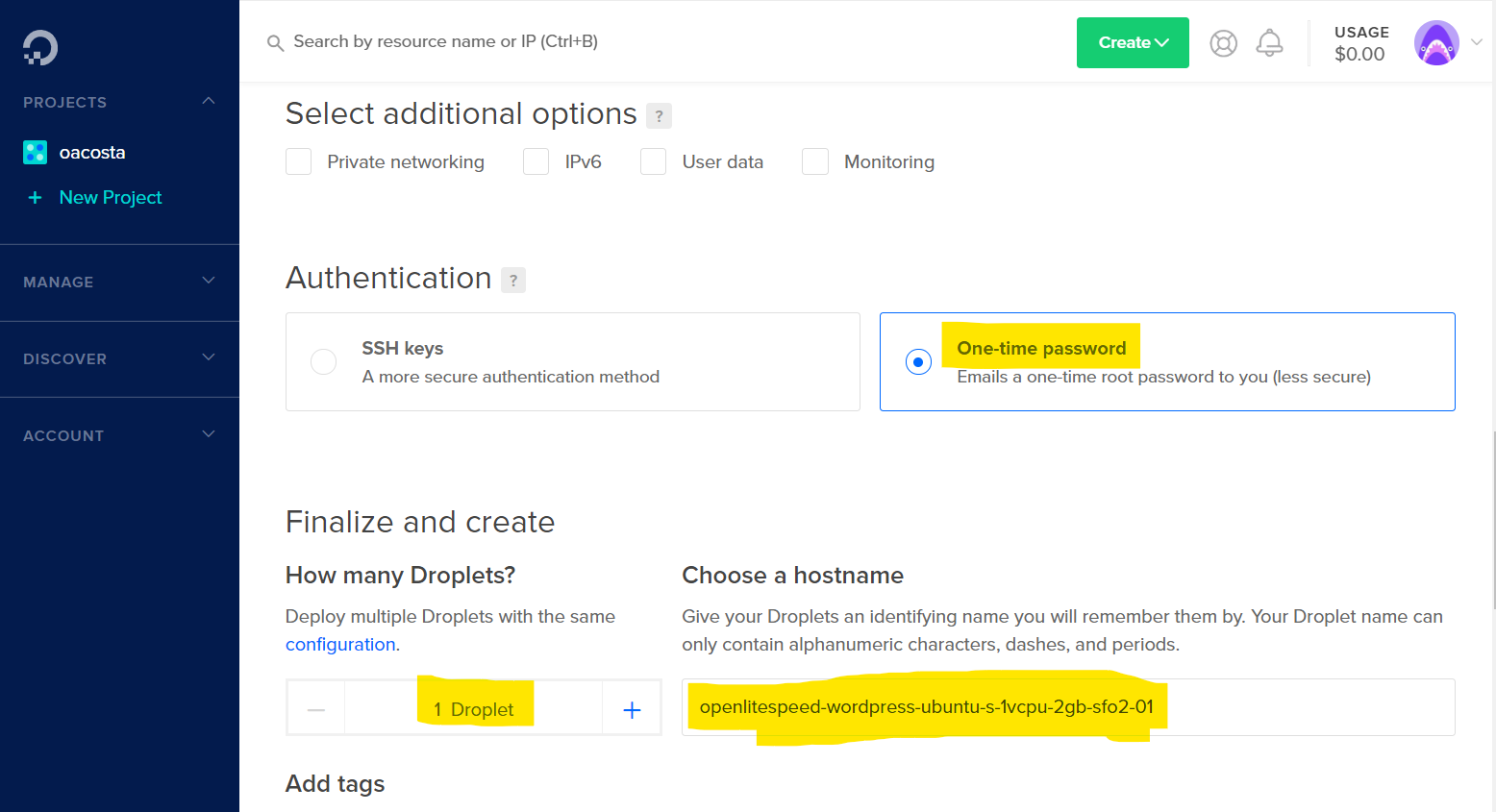 Cómo Crear Droplet en DigitalOcean - Sin Manual